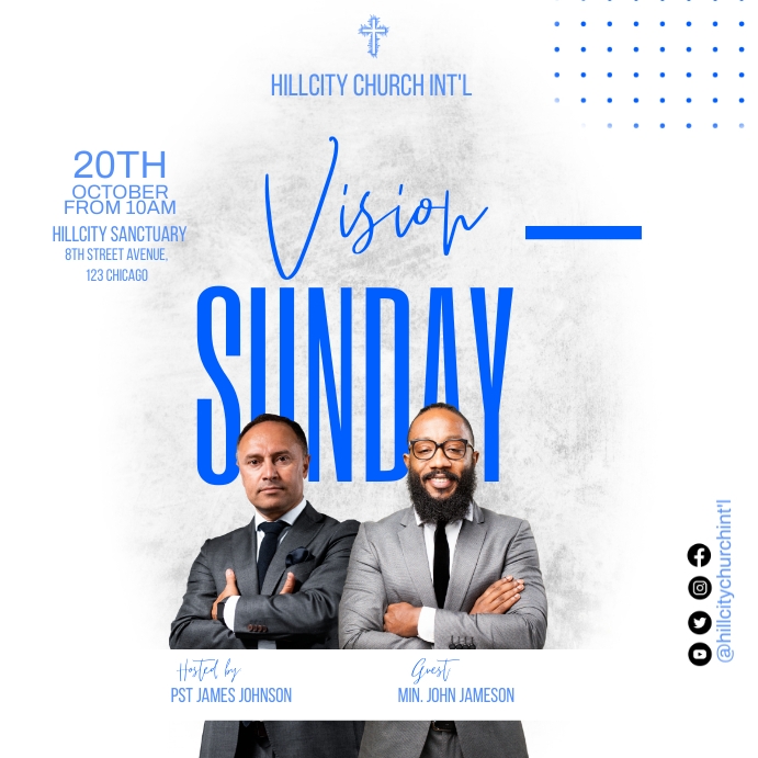 vision sunday service Template | PosterMyWall