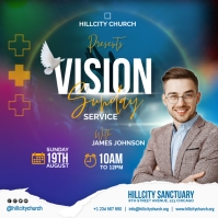 vision sunday service Template | PosterMyWall