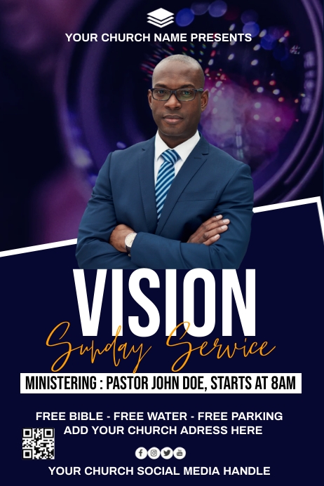 Copy of vision sunday service | PosterMyWall
