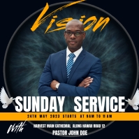 vision sunday Template | PosterMyWall