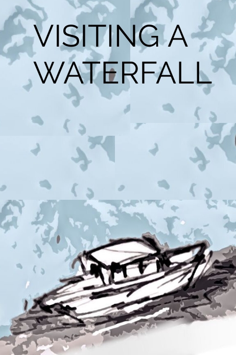 Visiting a waterfall Template | PosterMyWall