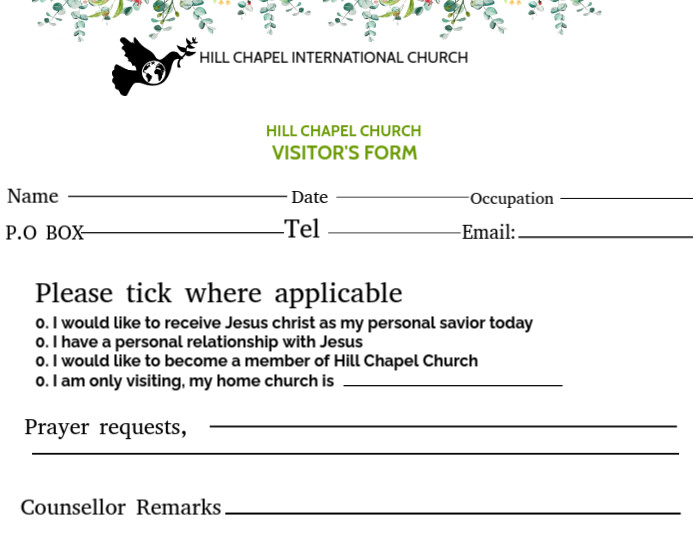 Visitor's form flyer template (1) | PosterMyWall