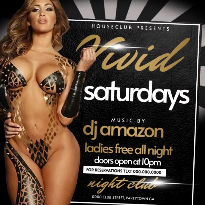 Plantilla de VIVID SATURDAYS PARTY FLYER TEMPLATE | PosterMyWall