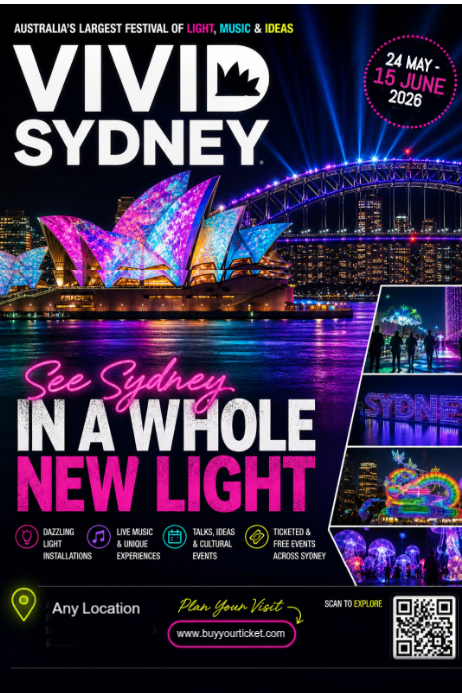 Vivid Sydney Festival Posters Template | PosterMyWall