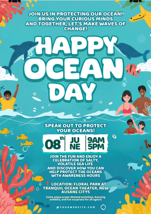 Copy of Voice for the Ocean, Hope for Tomorrow | PosterMyWall