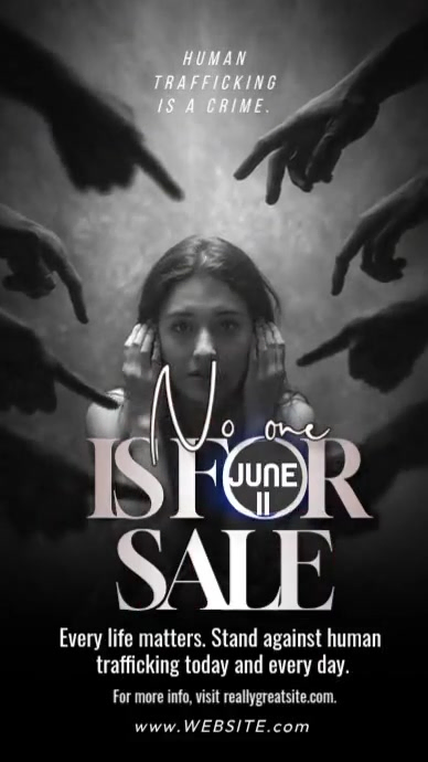 Voices Against Human Trafficking Template | PosterMyWall