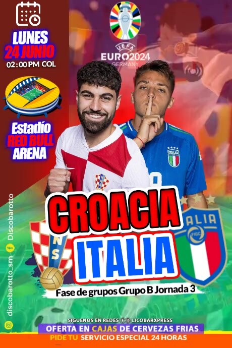 Plantilla de Volante Copa Euro 2024 Soce Póster | PosterMyWall