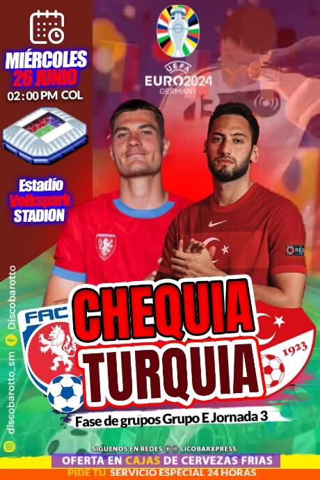 Volante Euro Copa 2024 Soccer Futbol Template | PosterMyWall