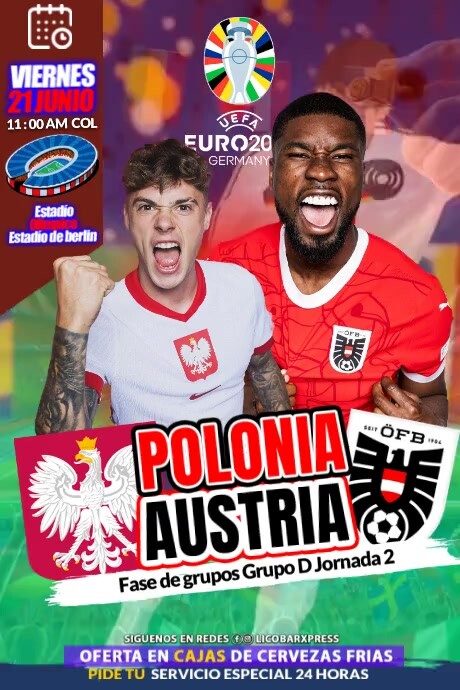 Volante Poster Euro Copa 2024 Soccer Póster Template | PosterMyWall