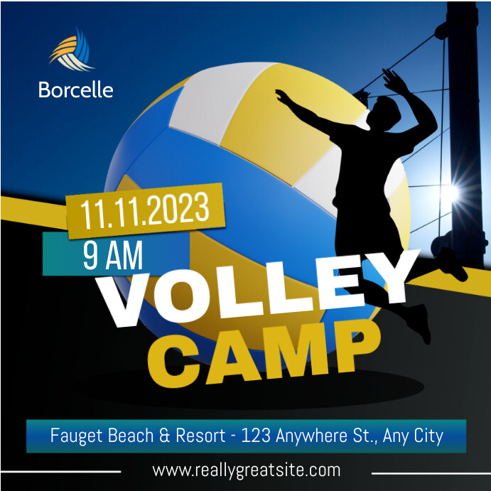Volleyball Camp Template | PosterMyWall