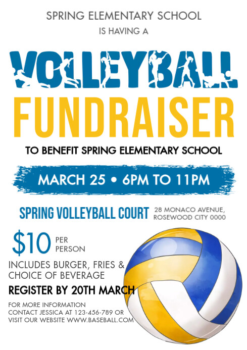 Volleyball Template | PosterMyWall