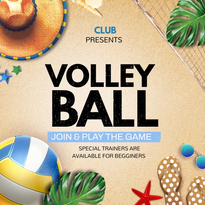 volleyball Template | PosterMyWall