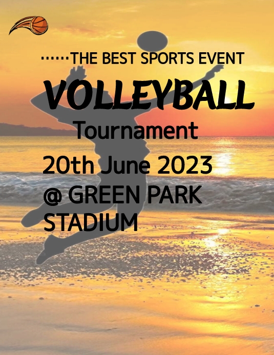 Volleyball Template | PosterMyWall
