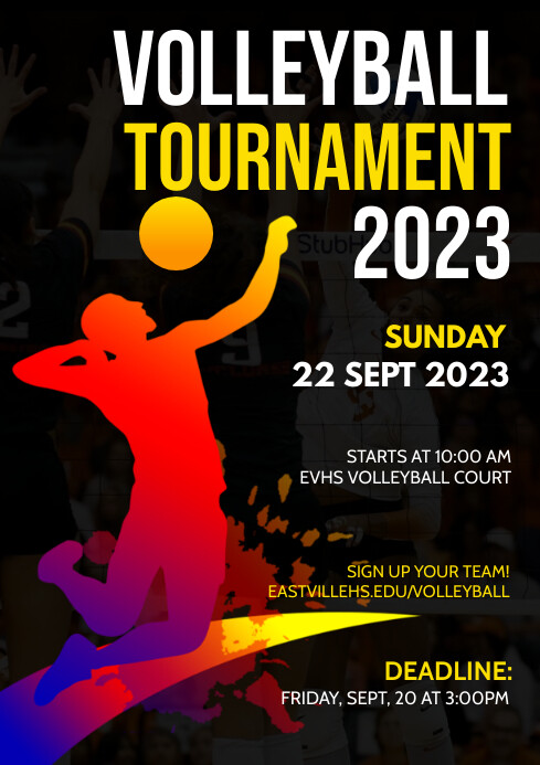 Volleyball Template | PosterMyWall