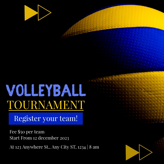 Volleyball Template | PosterMyWall
