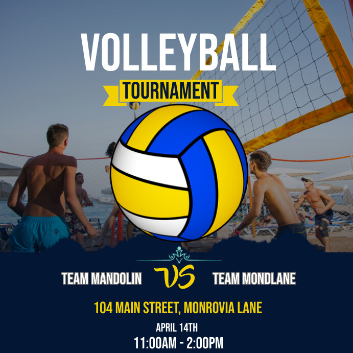 Volleyball Template | PosterMyWall