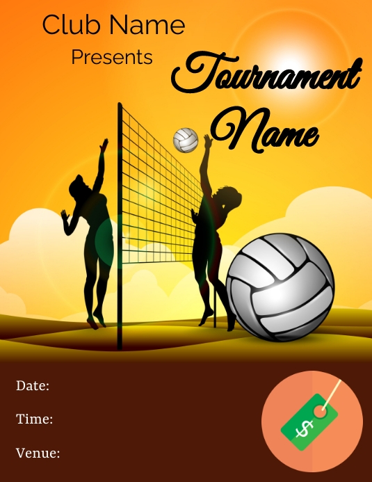 Volleyball Template | PosterMyWall