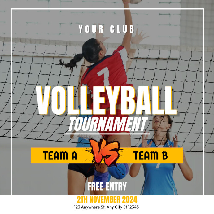 volleyball Template | PosterMyWall