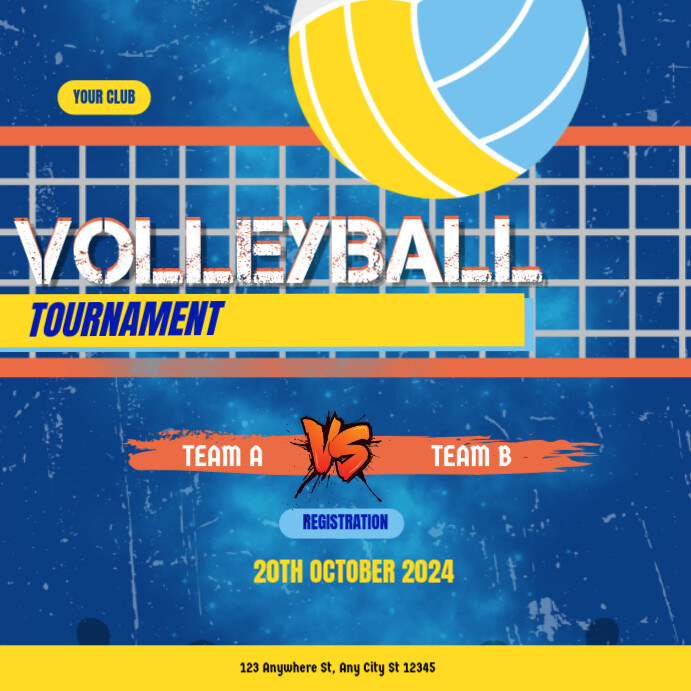 volleyball Template | PosterMyWall