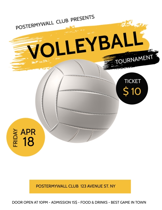 Copy of Volleyball Fundraiser Flyer | PosterMyWall