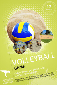 Volleyball Game Flyer Template | PosterMyWall
