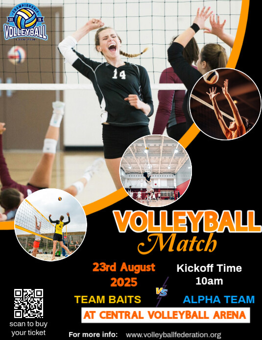 Copy of Volleyball Match Ad | PosterMyWall