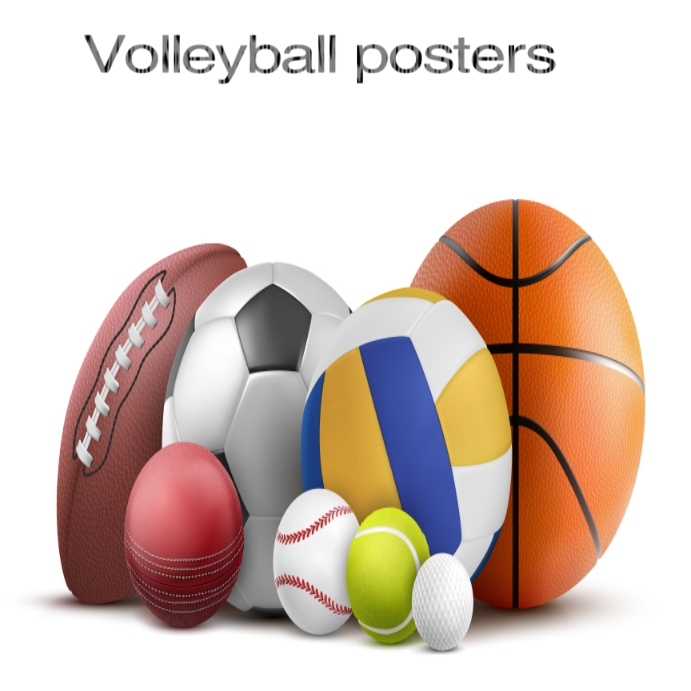 Volleyball poster Template | PosterMyWall