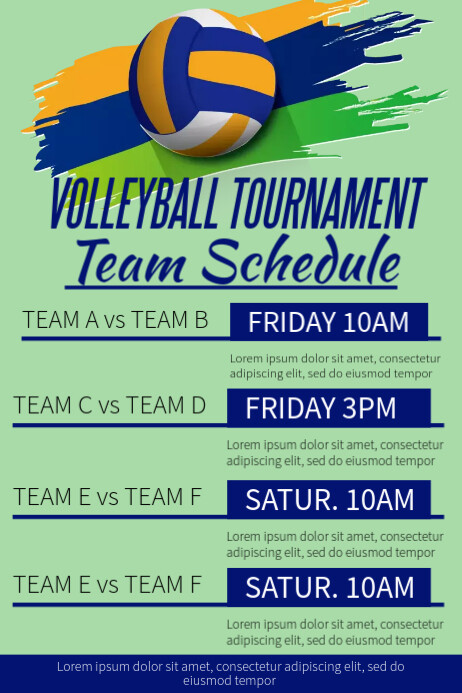 Volleyball Poster Template | PosterMyWall