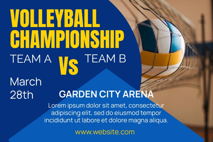 Copy of Volleyball Poster | PosterMyWall