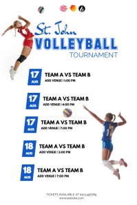 volleyball template | PosterMyWall