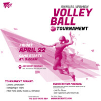 Volleyball Tournament Ad Template | PosterMyWall
