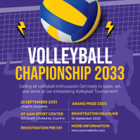 Volleyball Tournament Ad Template | PosterMyWall