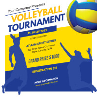 Volleyball Tournament Ad Template | PosterMyWall