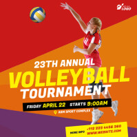 Volleyball Tournament Ad Template | PosterMyWall