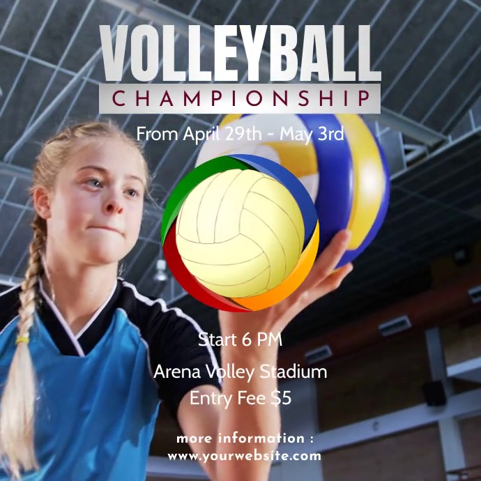 Volleyball Tournament Template | PosterMyWall