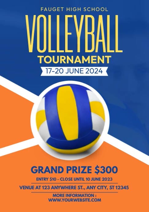 Volleyball Tournament Template | PosterMyWall
