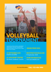 Volleyball Tournament Flyer Template | PosterMyWall
