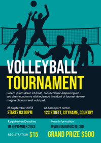 Volleyball Tournament Flyer Template | PosterMyWall