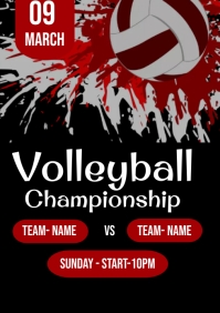 Volleyball Tournament Flyer Template | PosterMyWall