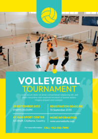 Volleyball Tournament Flyer Template | PosterMyWall