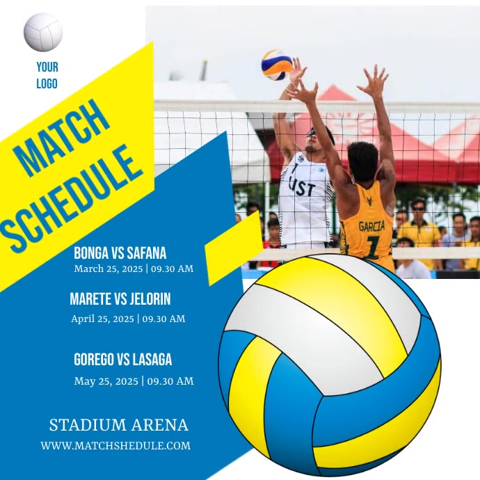 Copy of Volleyball tournament Instagram post | PosterMyWall