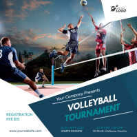 Volleyball Tournament Ad Template | PosterMyWall