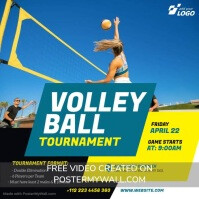 Volleyball Tournament Ad Template | PosterMyWall
