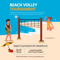 Volleyball Tournament Ad Template | PosterMyWall