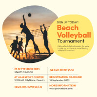 Volleyball Tournament Ad Template | PosterMyWall