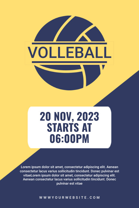 volleyball3 Template | PosterMyWall