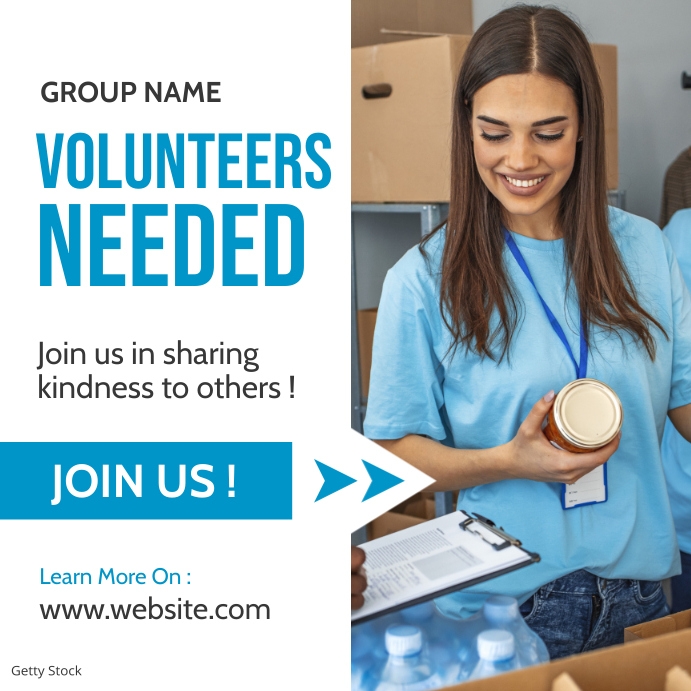 volunteers needed advertisement instagram pos Template | PosterMyWall