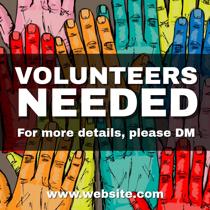 Volunteers needed Template | PosterMyWall