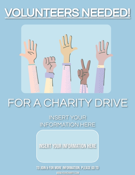 VOLUNTEERS NEEDED Template | PosterMyWall