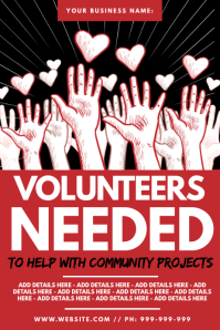 Volunteers Needed Poster Flyer Template | PosterMyWall